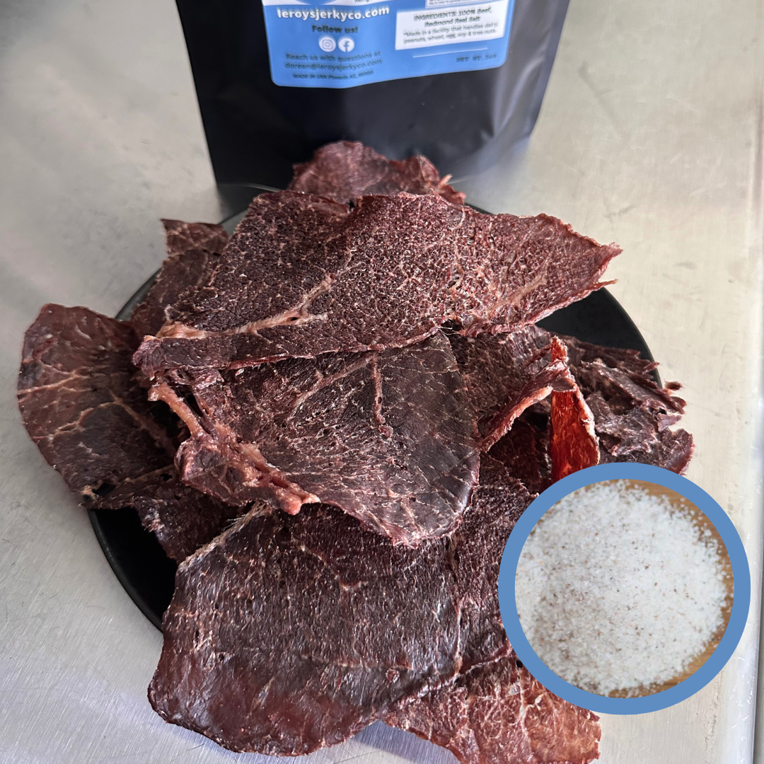 REDMOND REAL SALT Beef Jerky 5oz Online | Love's Jerky Co – Love's ...